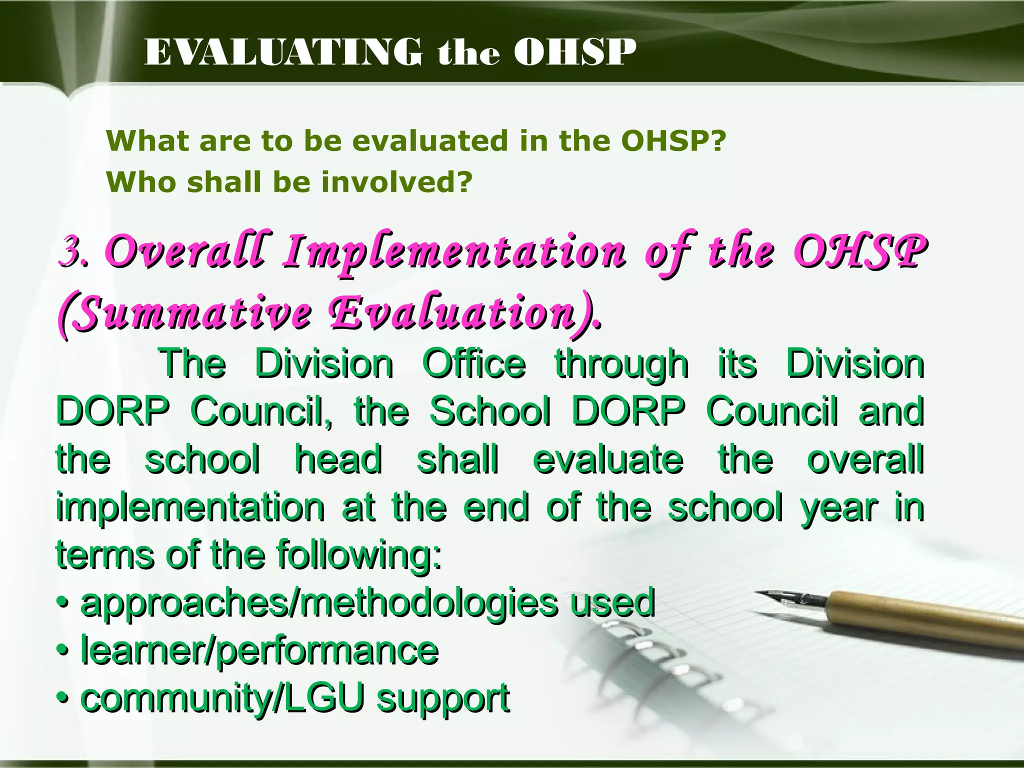 Open High School Program | PPT