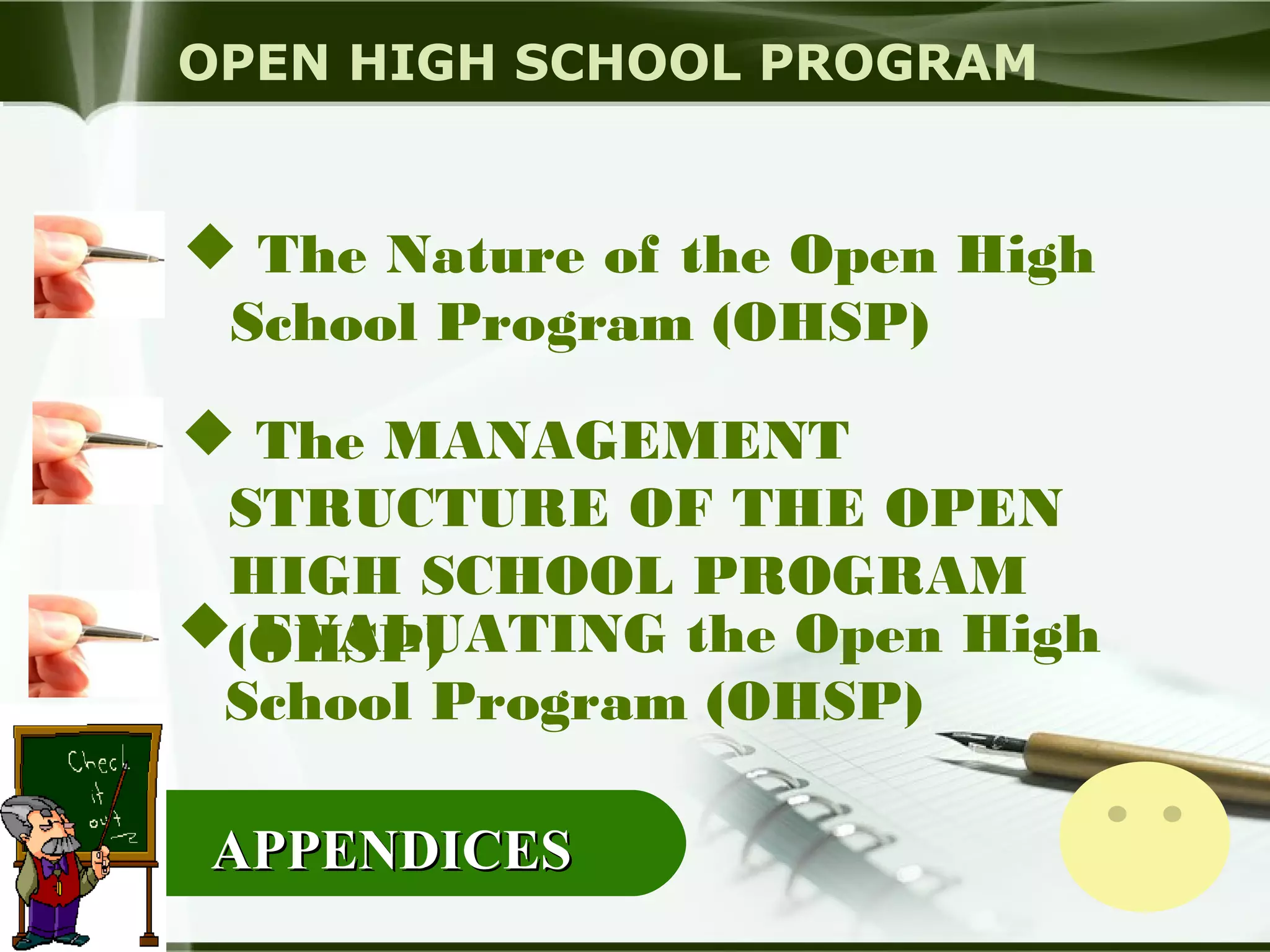 Open High School Program | PPT