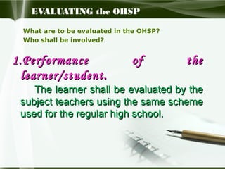 Open High School Program | PPT