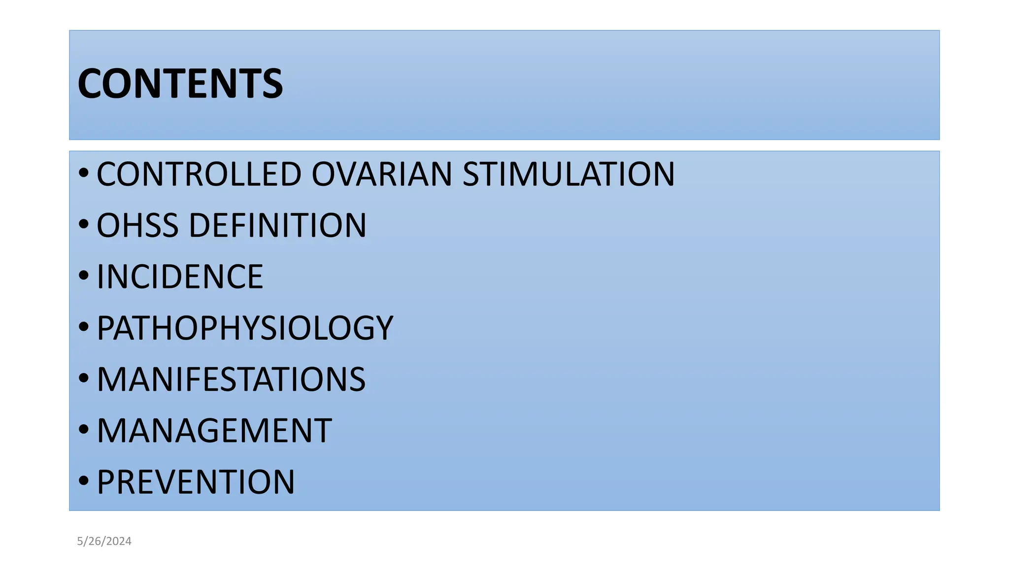 Ovarian hyperstimulation syndrome OHSS.pptx