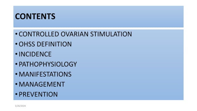 Ovarian hyperstimulation syndrome OHSS.pptx