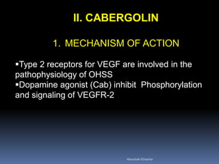 ROLE OF CABERGOLIN IN MANAGEMENT OF OHSS | PPT