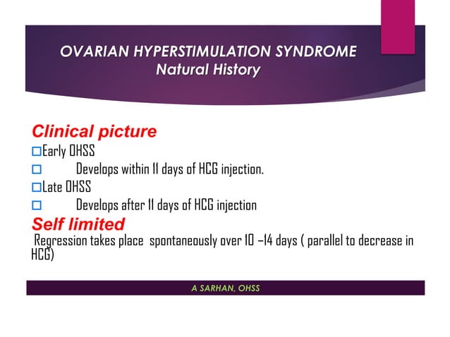 OVARIAN HYPER-STIMULATION SYNDROME (OHSS) | PDF