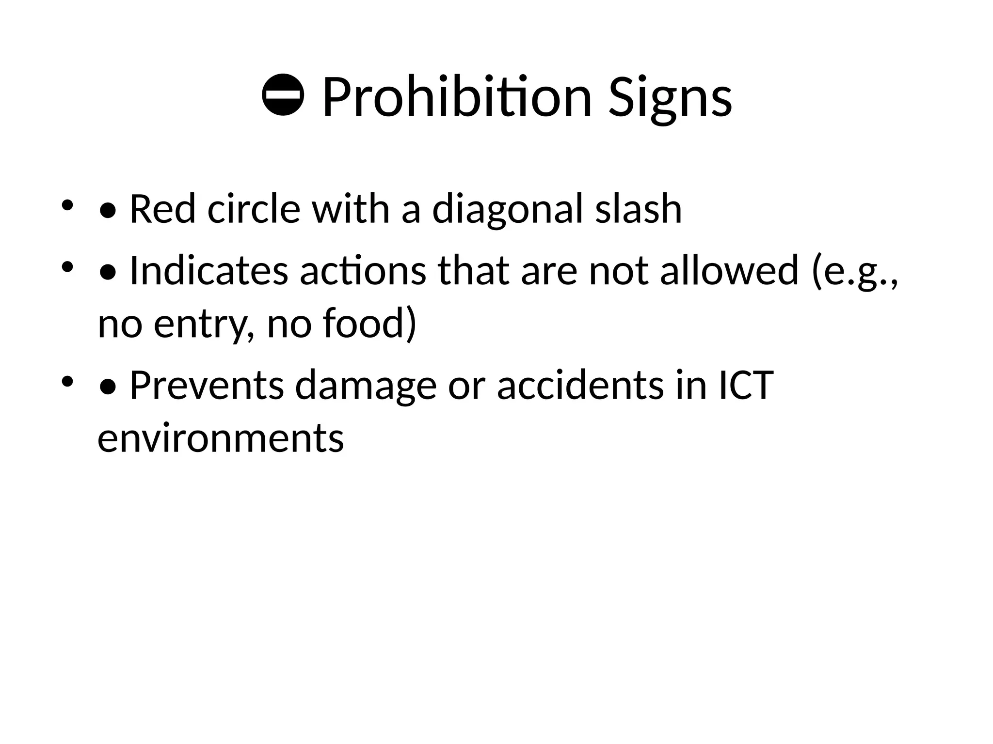 OHS_Signs_ICT_CSS_Presentation.occupational health and safetypptx | PPTX