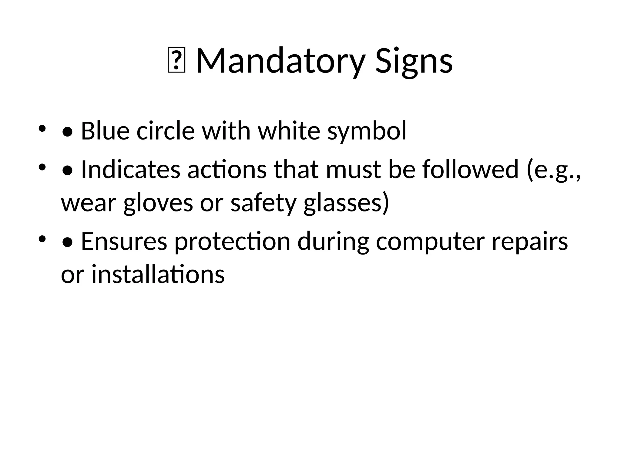 OHS_Signs_ICT_CSS_Presentation.occupational health and safetypptx | PPTX