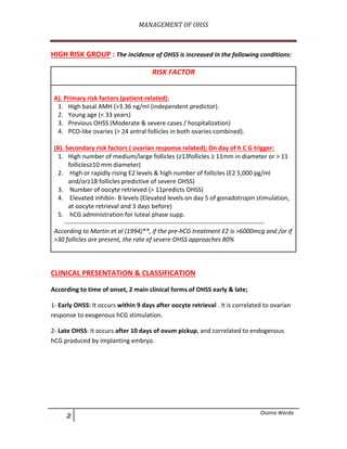 OHSS - management osama warda ﻿ | PDF