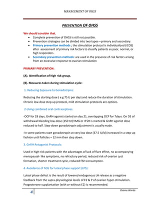 OHSS - management osama warda ﻿ | PDF
