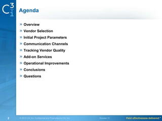 Case Study: Enhancing Sponsor Value through the Extension of Vendor ...