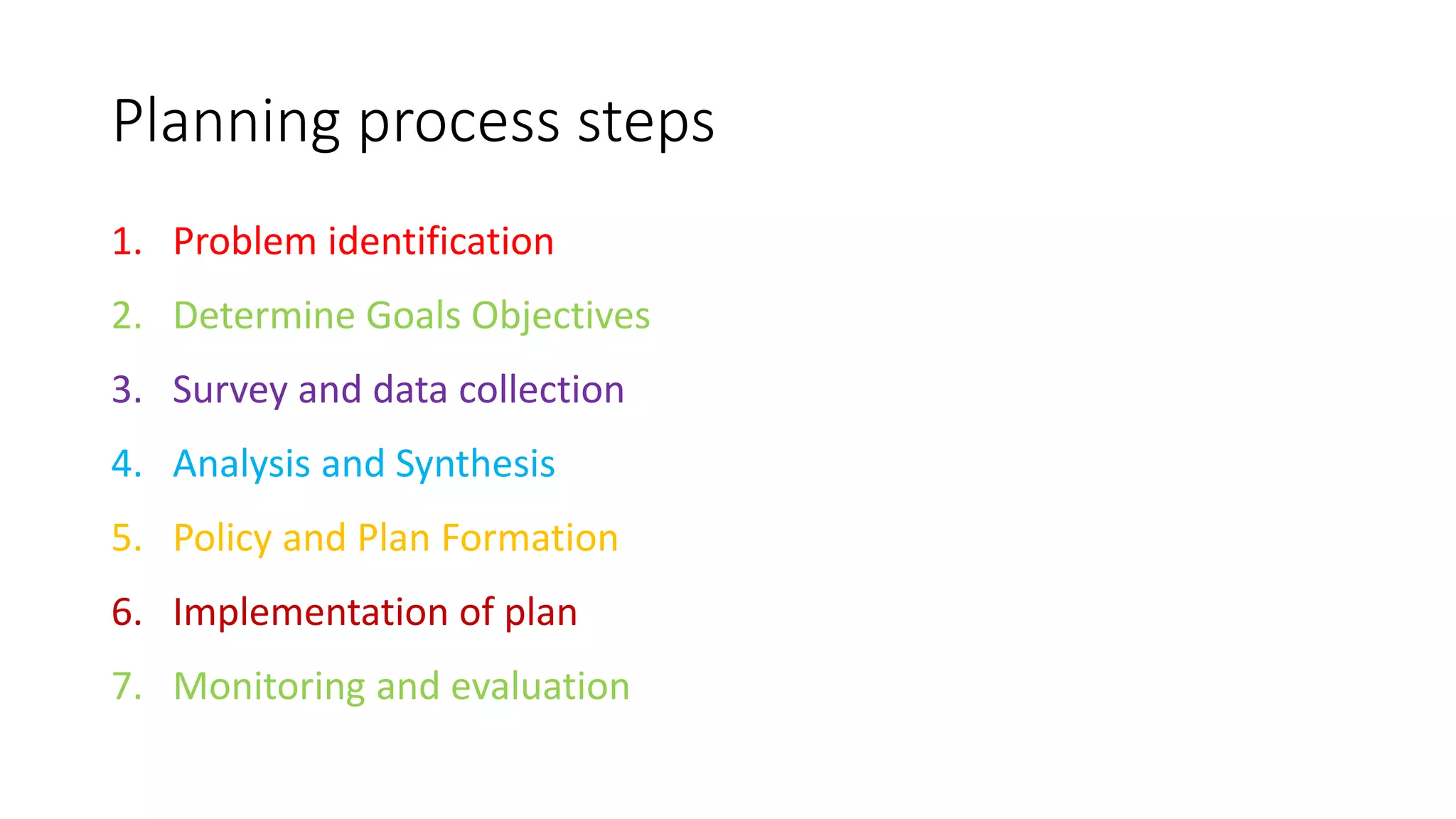 Urban Planning Types, Processes and History | PPTX