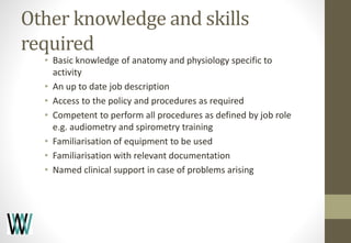 Occupational Health Technician Training | PPTX