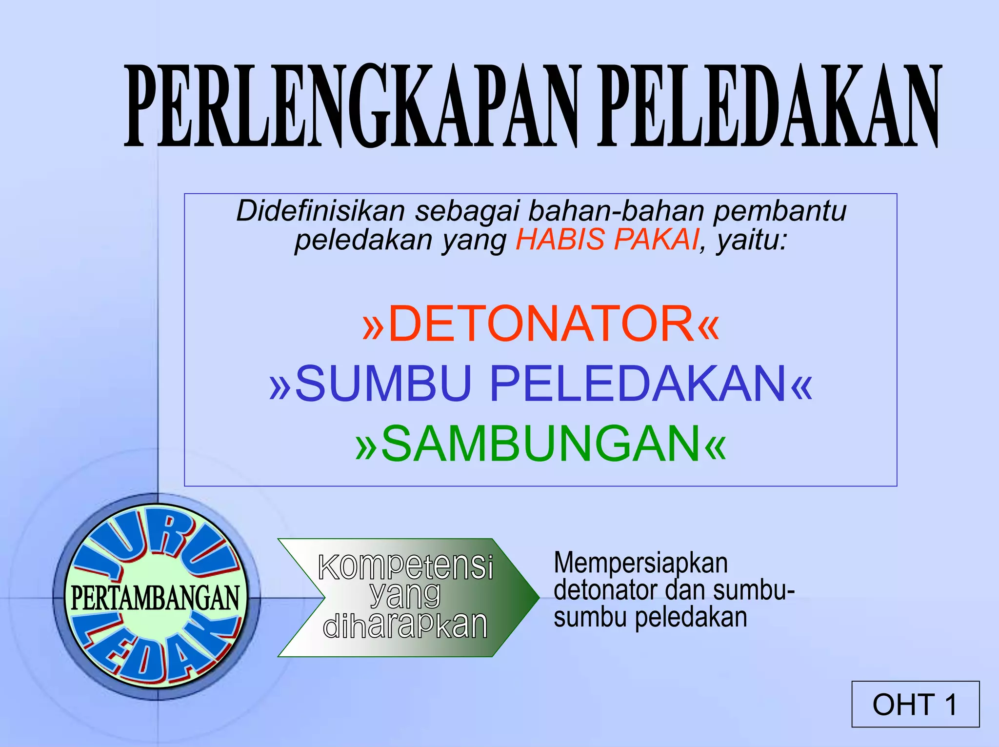 OHT Perlengkapan peledakan.ppt