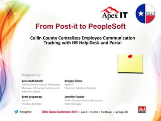 Ohug 14 apex it_collin county_hr helpdesk | PPT