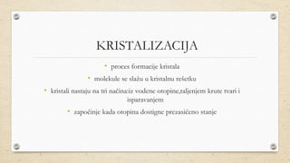 Kristali od šećera | PPTX