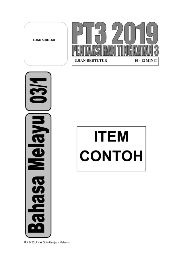 03 1 ITEM CONTOH-CONTOH INSTRUMEN | PDF