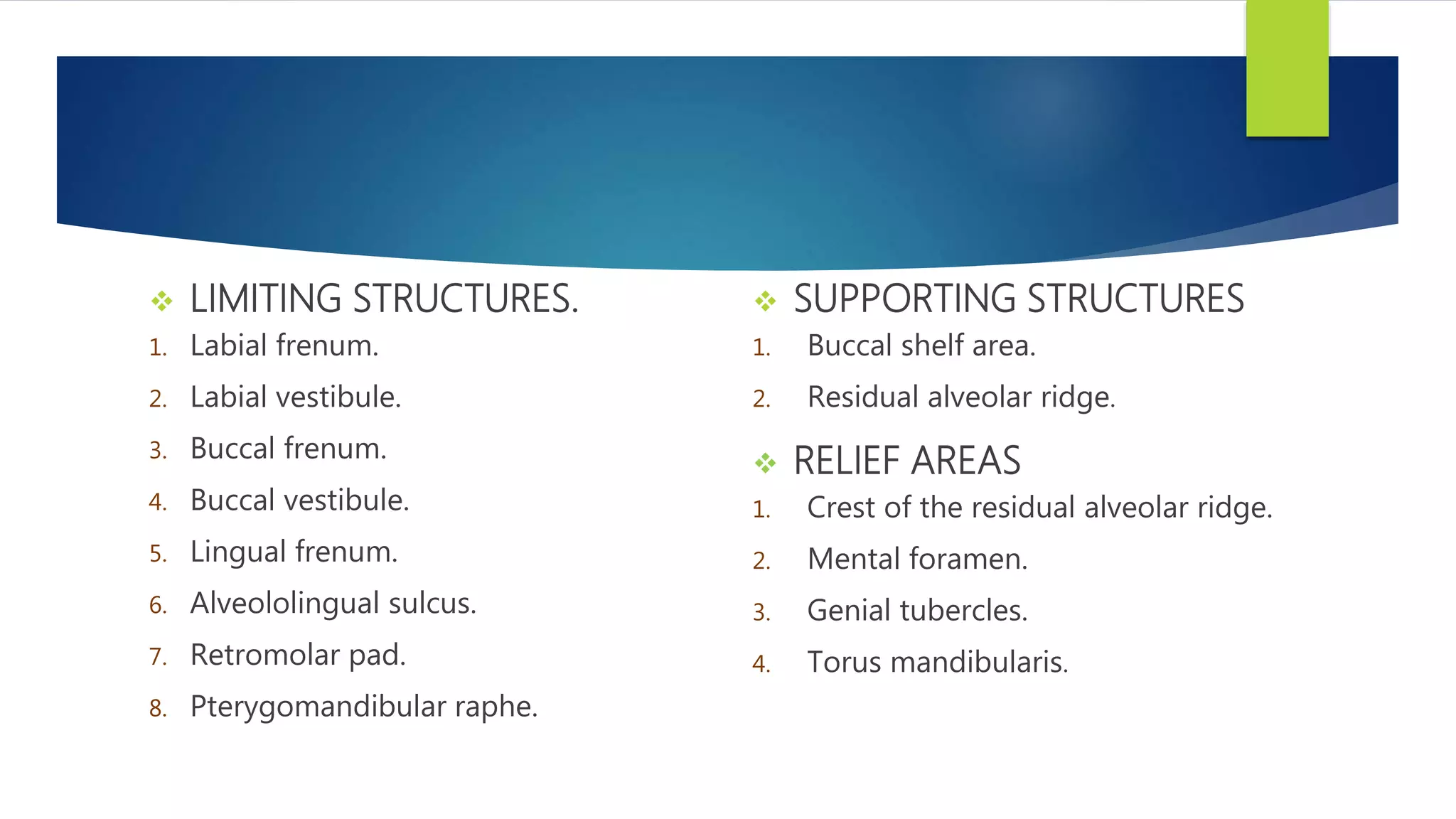 Anatomical landmarks of edentulous mandibular arch ppt (prosthodontics ...