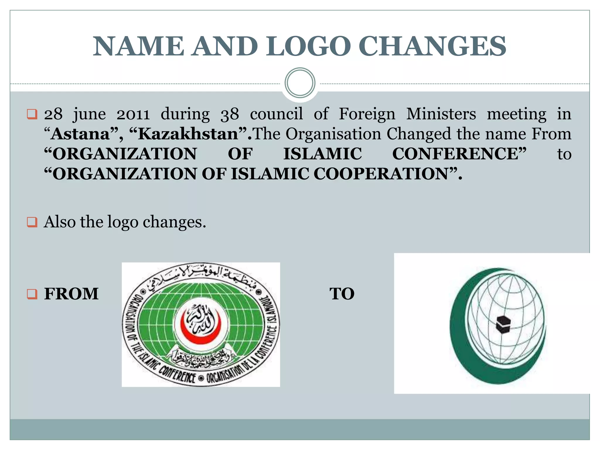 Organization of islamic cooperation (OIC) | PPTX