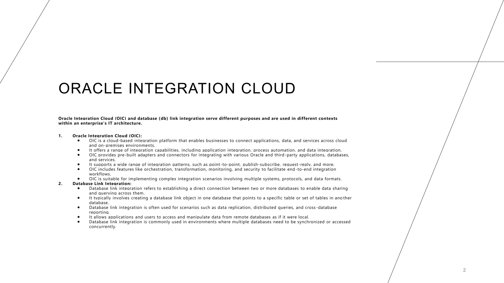 Oracle Integration Cloud And Integration Platforms Ppt