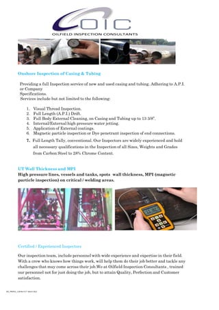 Oic company services presentation | PDF