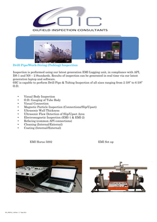 Oic company services presentation | PDF