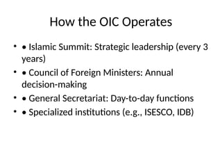 OIC_Presentation_University of Sargodha. | PPTX