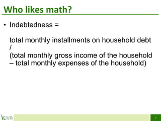 Over-Indebtedness presentation | PPT