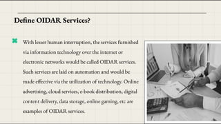GST Registration for OIDAR Services: India and Outside India | PPT