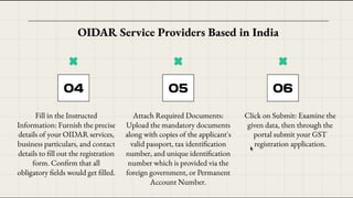 GST Registration for OIDAR Services: India and Outside India | PPT