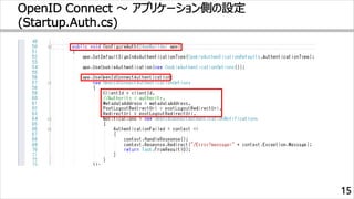 ADFS で実現する OpenID Connect の実装 | PPT