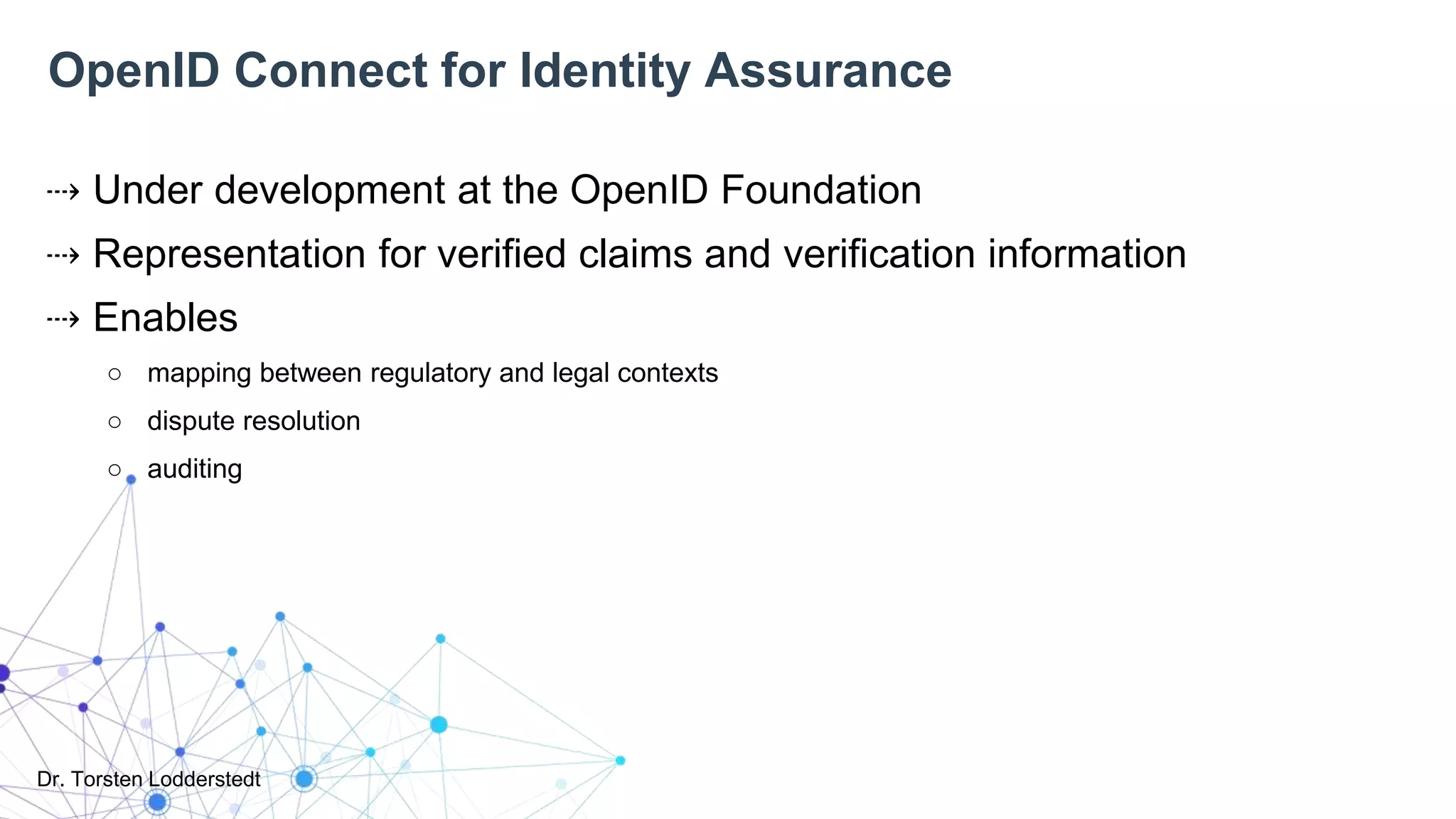 Identity Assurance with OpenID Connect | PPT