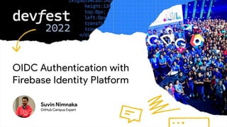 OIDC Authentication with Firebase Identity Platform | PPT
