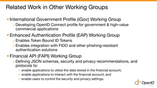 OpenID Foundation/Open Banking Workshop - OpenID Foundation Overview | PPT