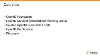 OpenID Foundation/Open Banking Workshop - OpenID Foundation Overview | PPT