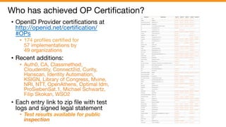 OpenID Foundation/Open Banking Workshop - OpenID Foundation Overview | PPT