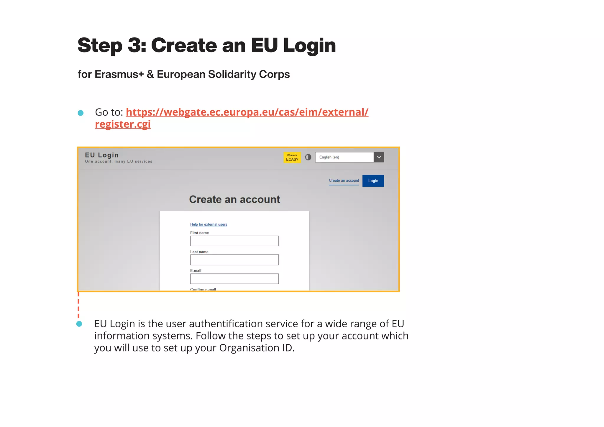Organisation ID Guide for Erasmus+ and European Solidarity Corps | PPT