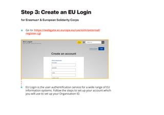 Organisation ID Guide for Erasmus+ and European Solidarity Corps | PDF