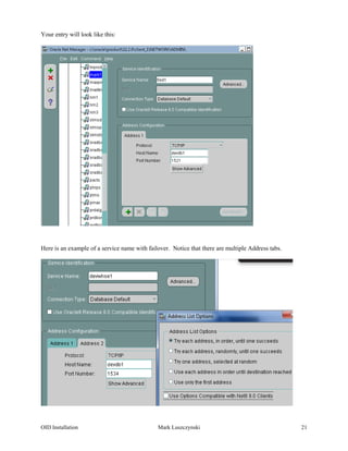 Oid installation presentation notes | PDF