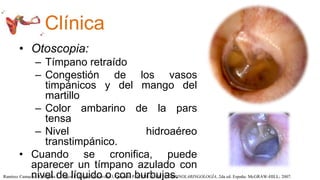 PATOLOGÍA INFLAMATORIA E INFECCIOSA DEL OIDO MEDIO | PPTX