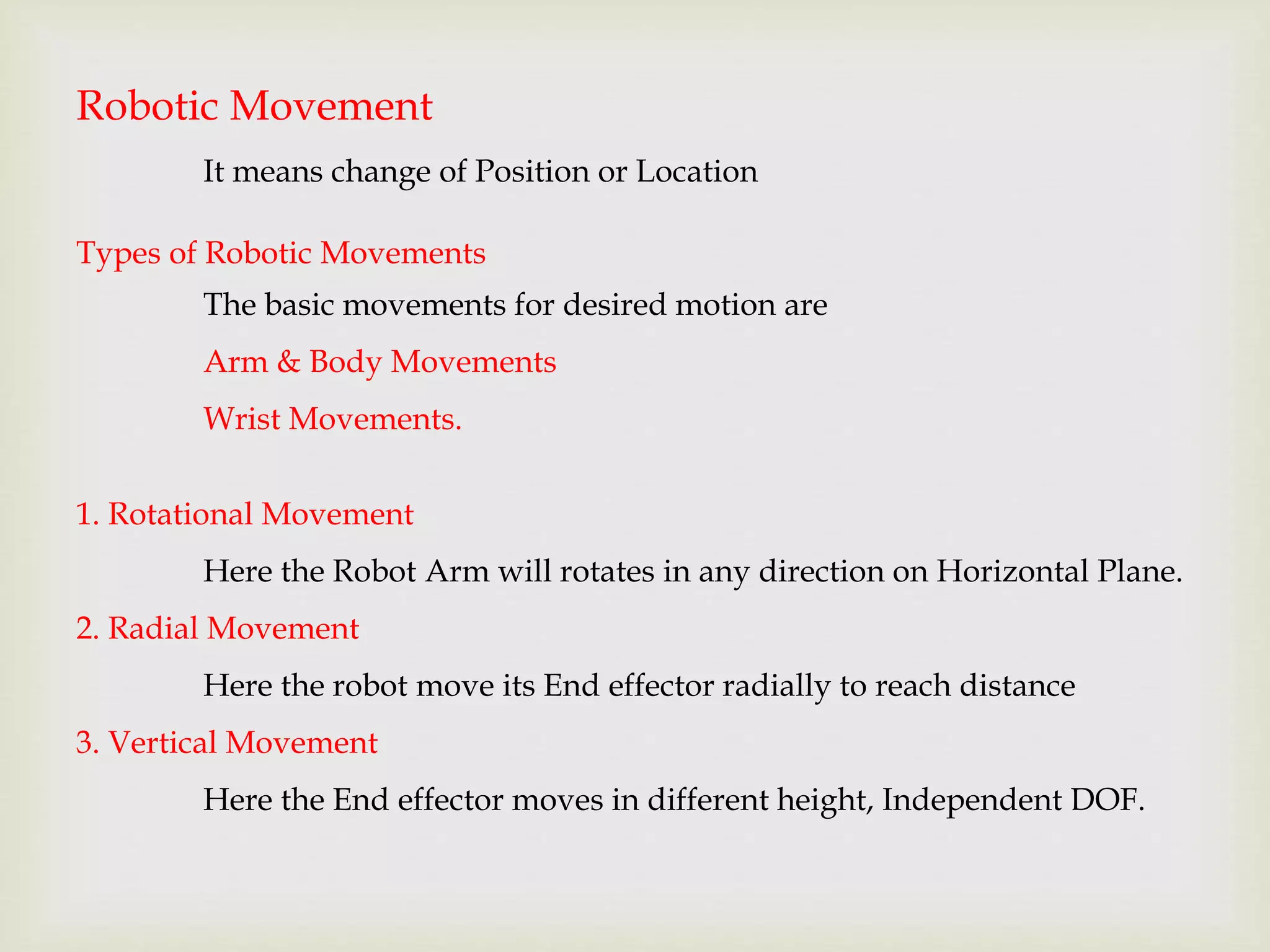 Unit-I Robotics | PPTX