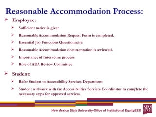 The Americans with Disabilities Act: What you should know | PPT