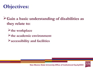 The Americans with Disabilities Act: What you should know | PPT ...