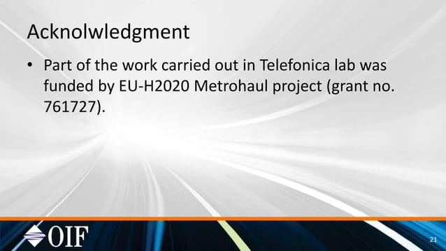 OIF Open Transport API for Interoperable Optical Networking | PPT
