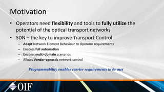 OIF Open Transport API for Interoperable Optical Networking | PPT