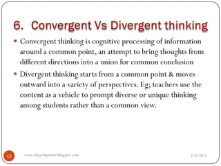 Thinking and reasoning | PDF
