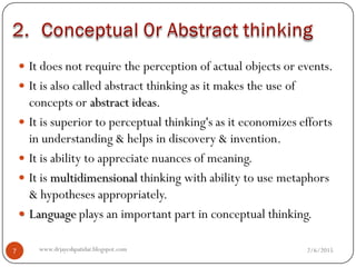 Thinking and reasoning | PDF
