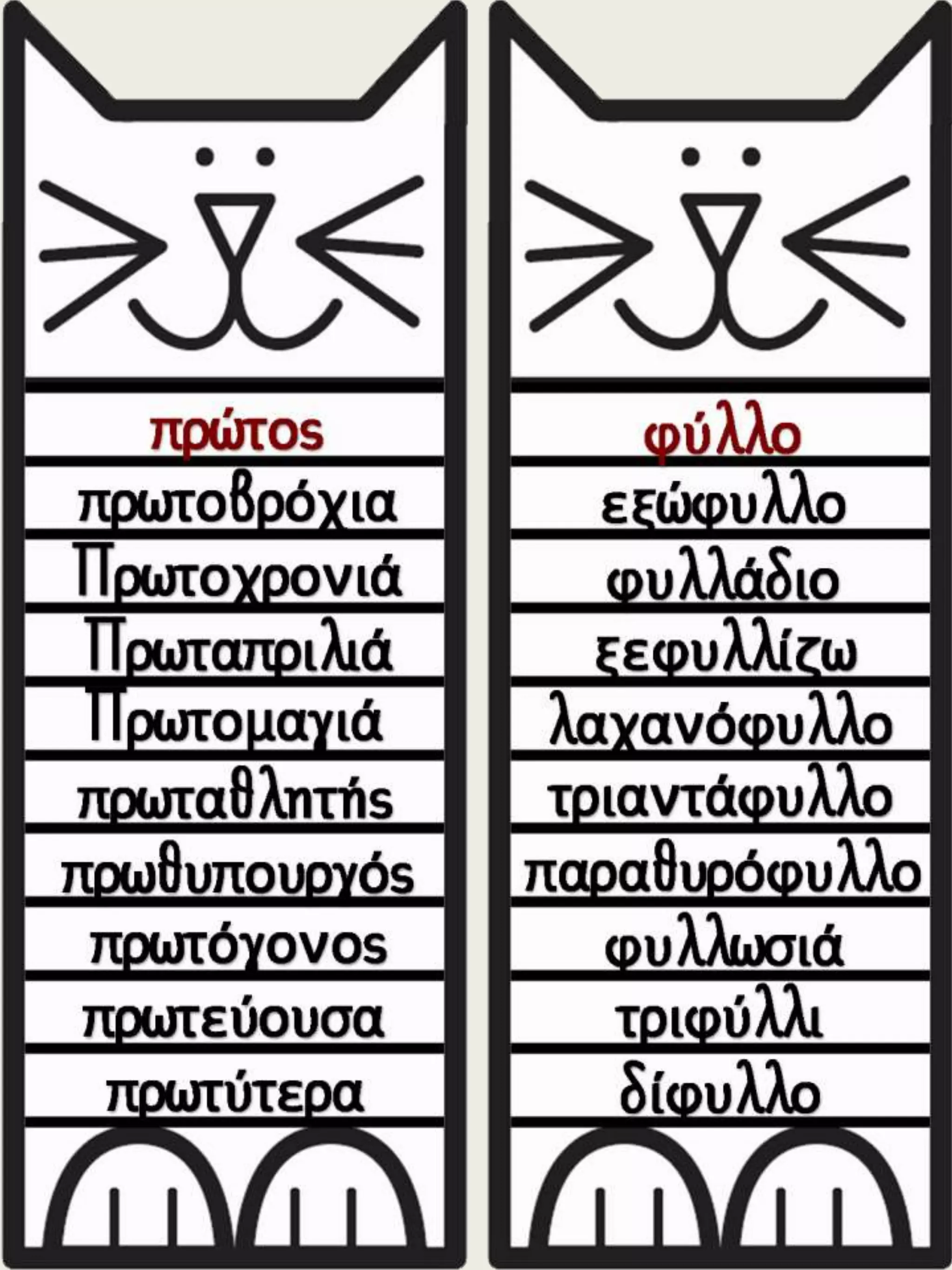 60 οικογένειες λέξεων για τα παιδιά του δημοτικού. (Βασισμένο στο ...