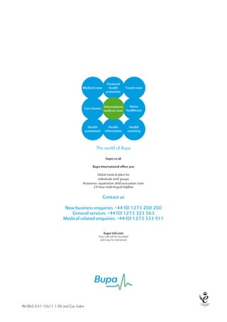 Bupa Oil And Gas Brochure | PDF