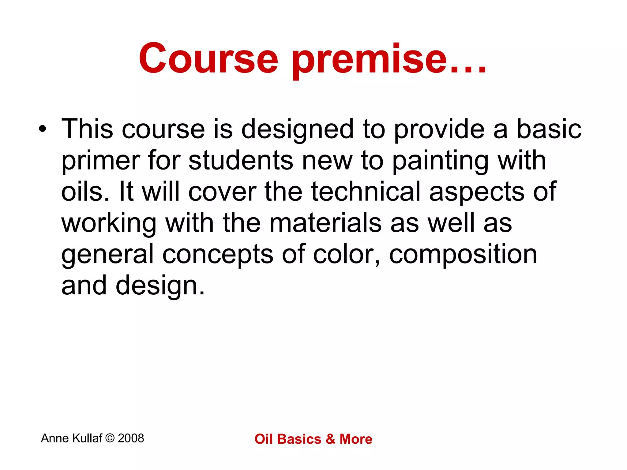 Oil Basics & More | PPT