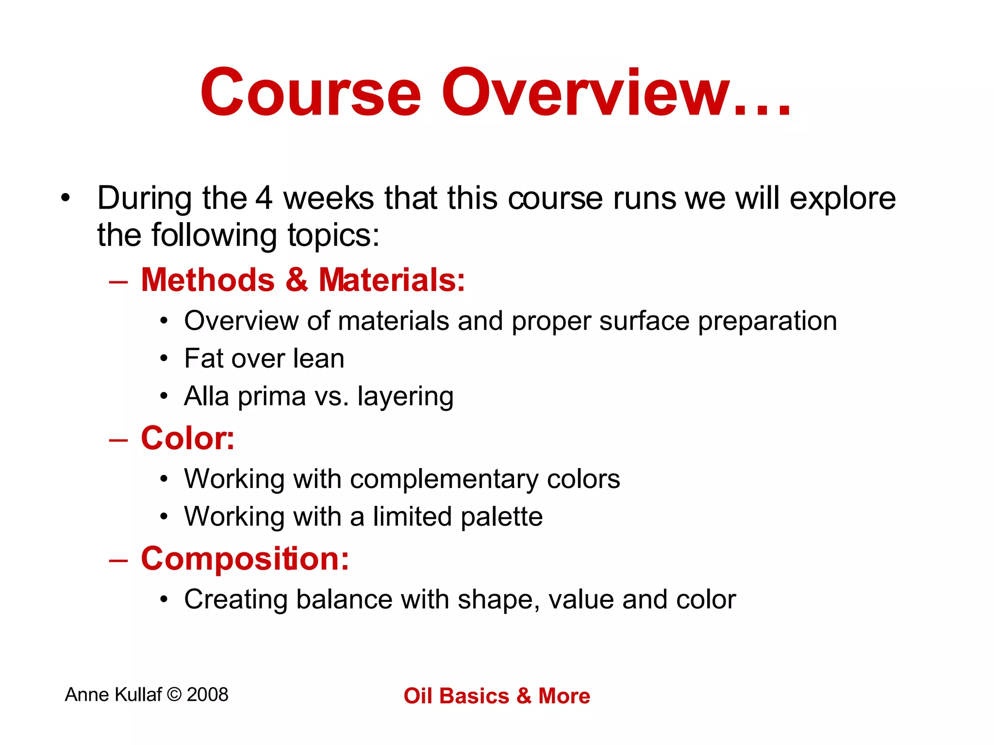 Oil Basics & More | PPT