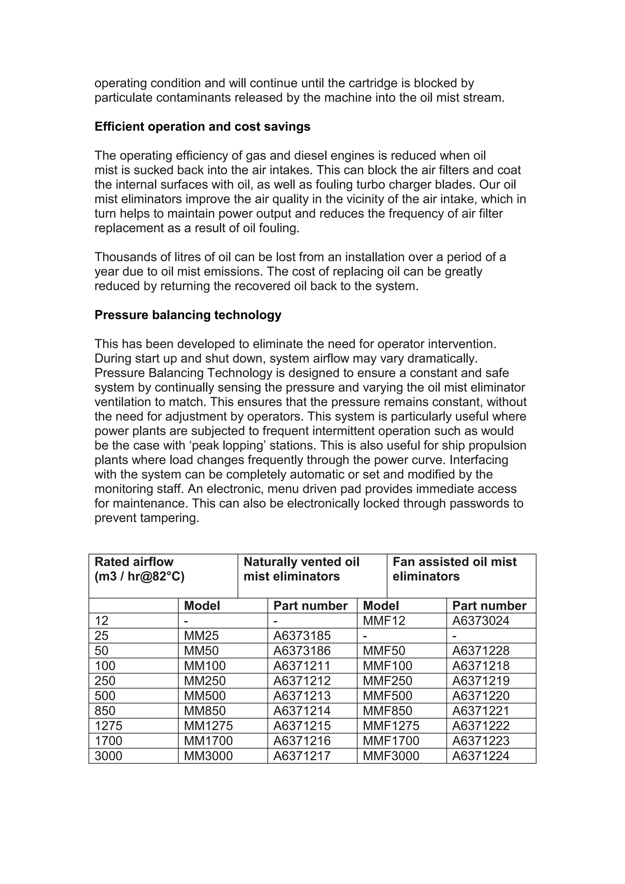 Oil mist-eliminator | PDF