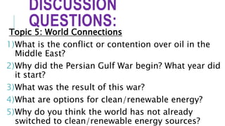 Oil in the Middle East | PPTX